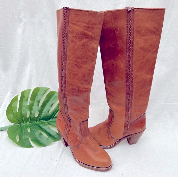 Dex | Shoes | Vintage 7s Dex Leather Boots Sz 5 | Poshmark